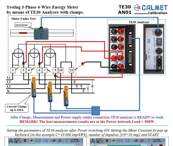 TE30 - Portable Three Phase Working Standard and Power Quality Analyzer ...